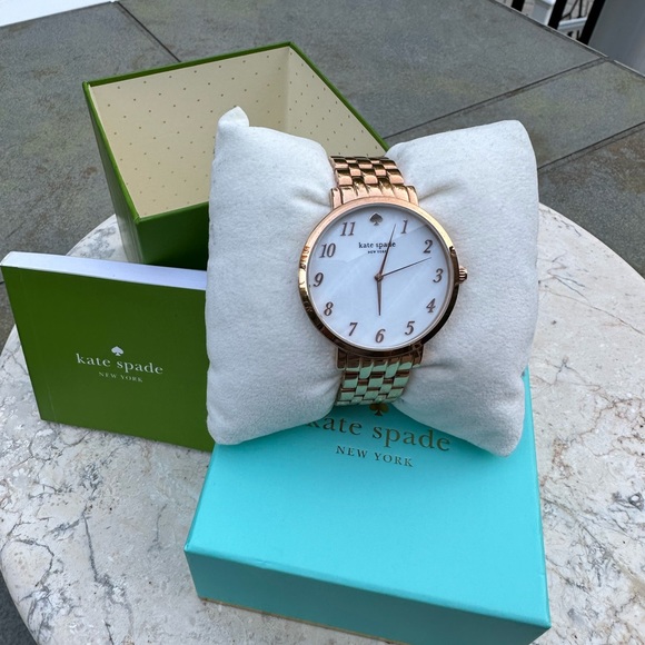 kate spade | Accessories | Nwot 225 Retail Kate Spade Rose Gold Watch ...